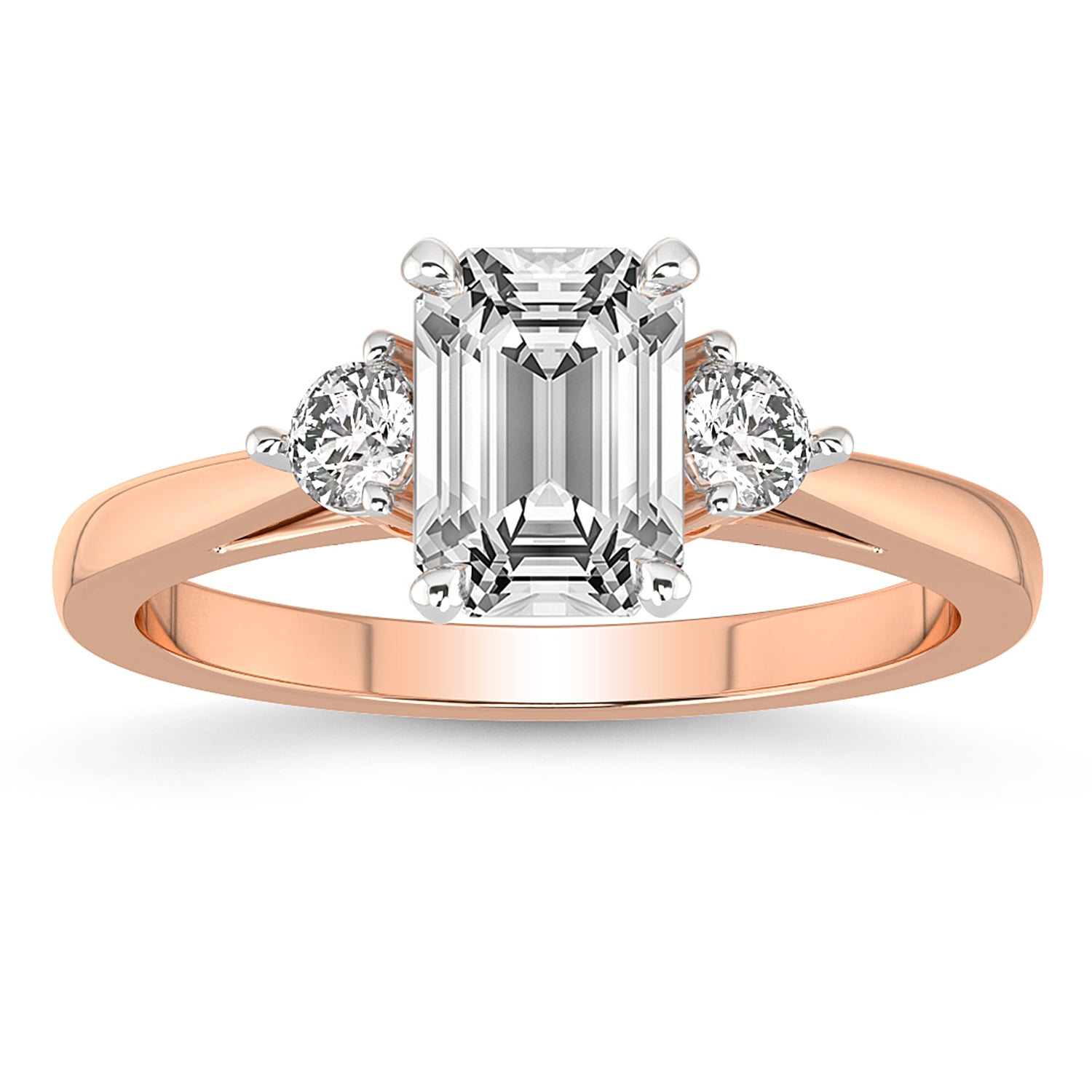 IGI Certified 5 Carat Emerald Shape Lab Grown Diamond Engagement Ring ...