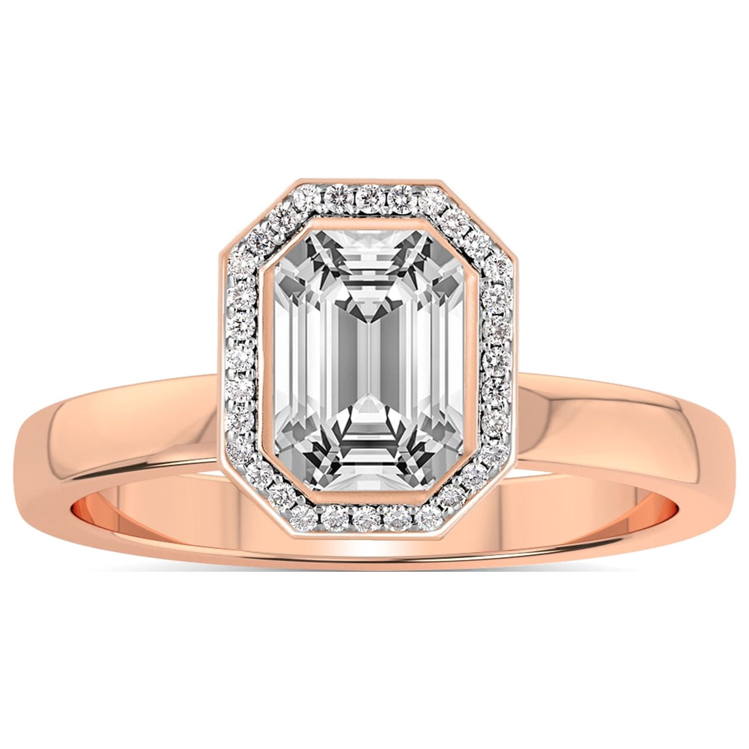 5 Carat IGI Certified Emerald Shape Lab Grown Diamond Engagement Ring ...