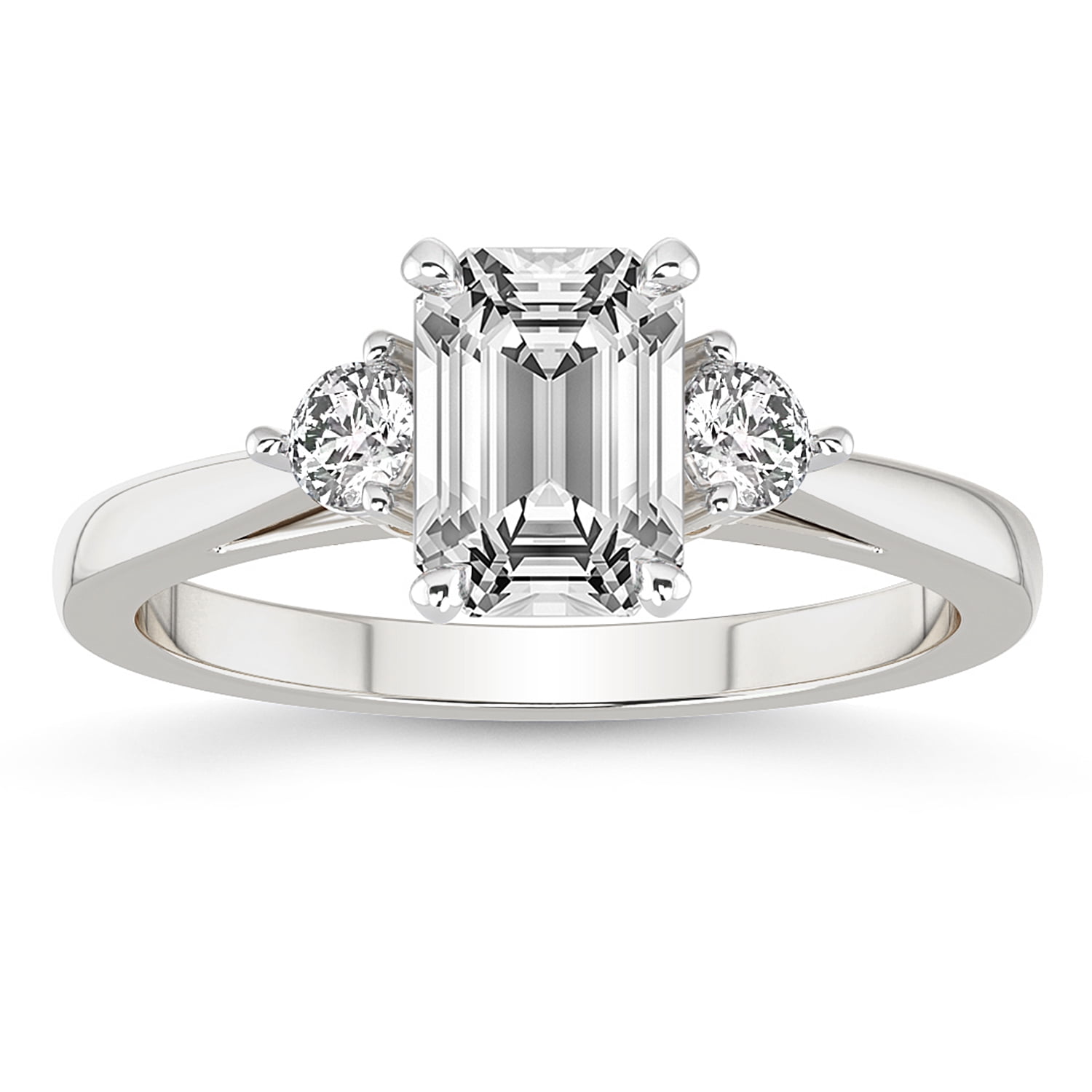 IGI Certified 5 Carat Emerald Shape Lab Grown Diamond Engagement Ring ...