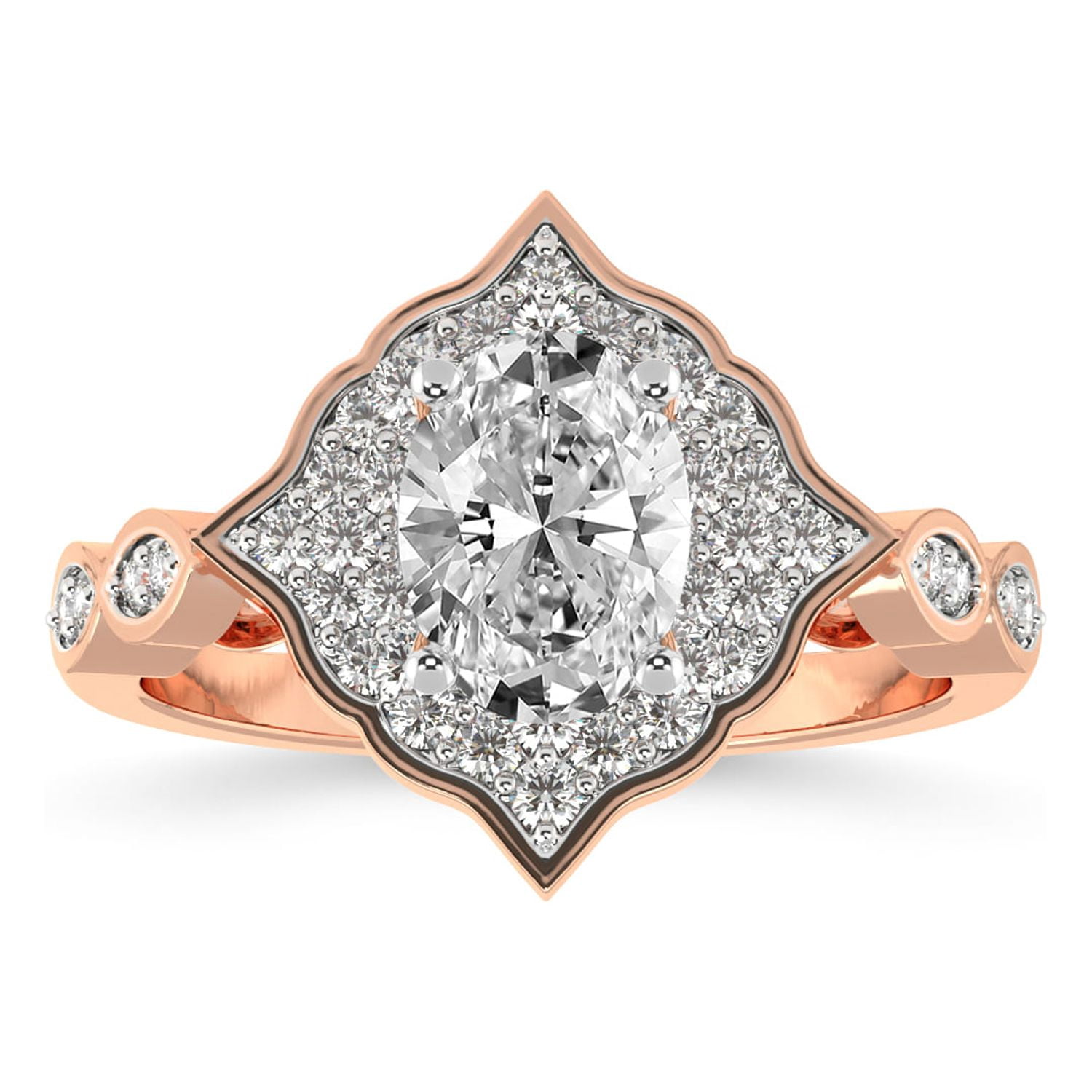 5 Carat IGI Certified Oval Shape Lab Grown Diamond Engagement Ring ...