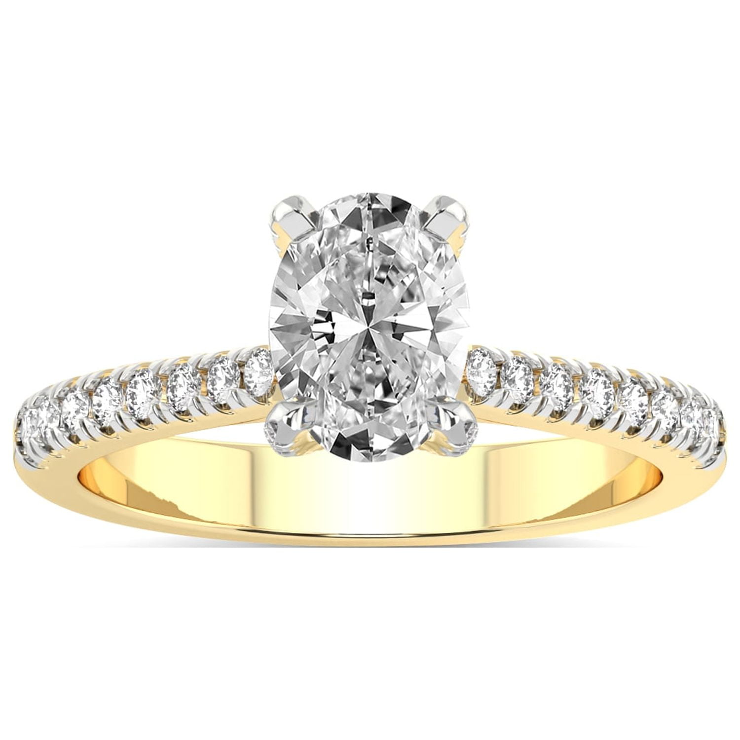 5 Carat IGI Certified Oval Shape Lab Grown Diamond Engagement Ring ...