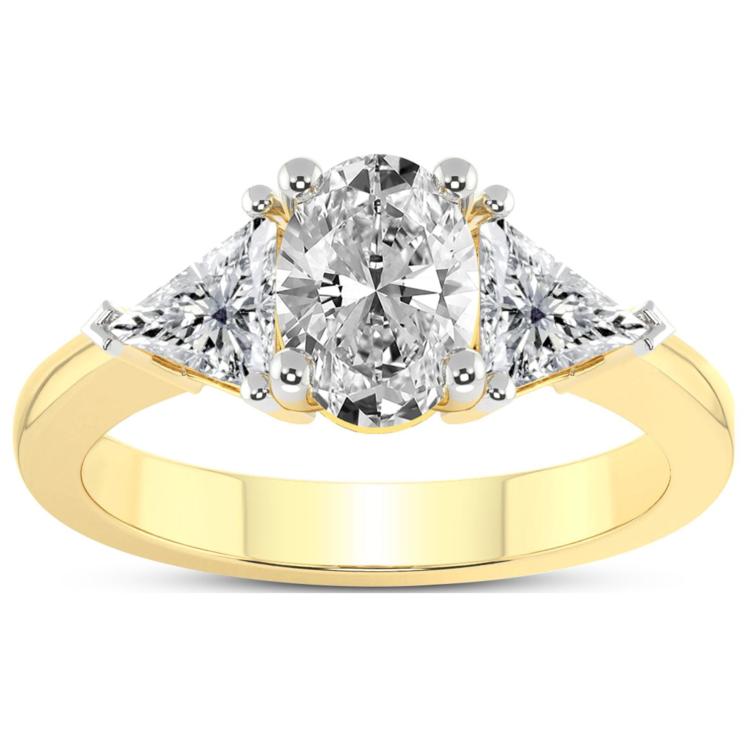 5 Carat IGI Certified Oval Shape Lab Grown Diamond Engagement Ring ...