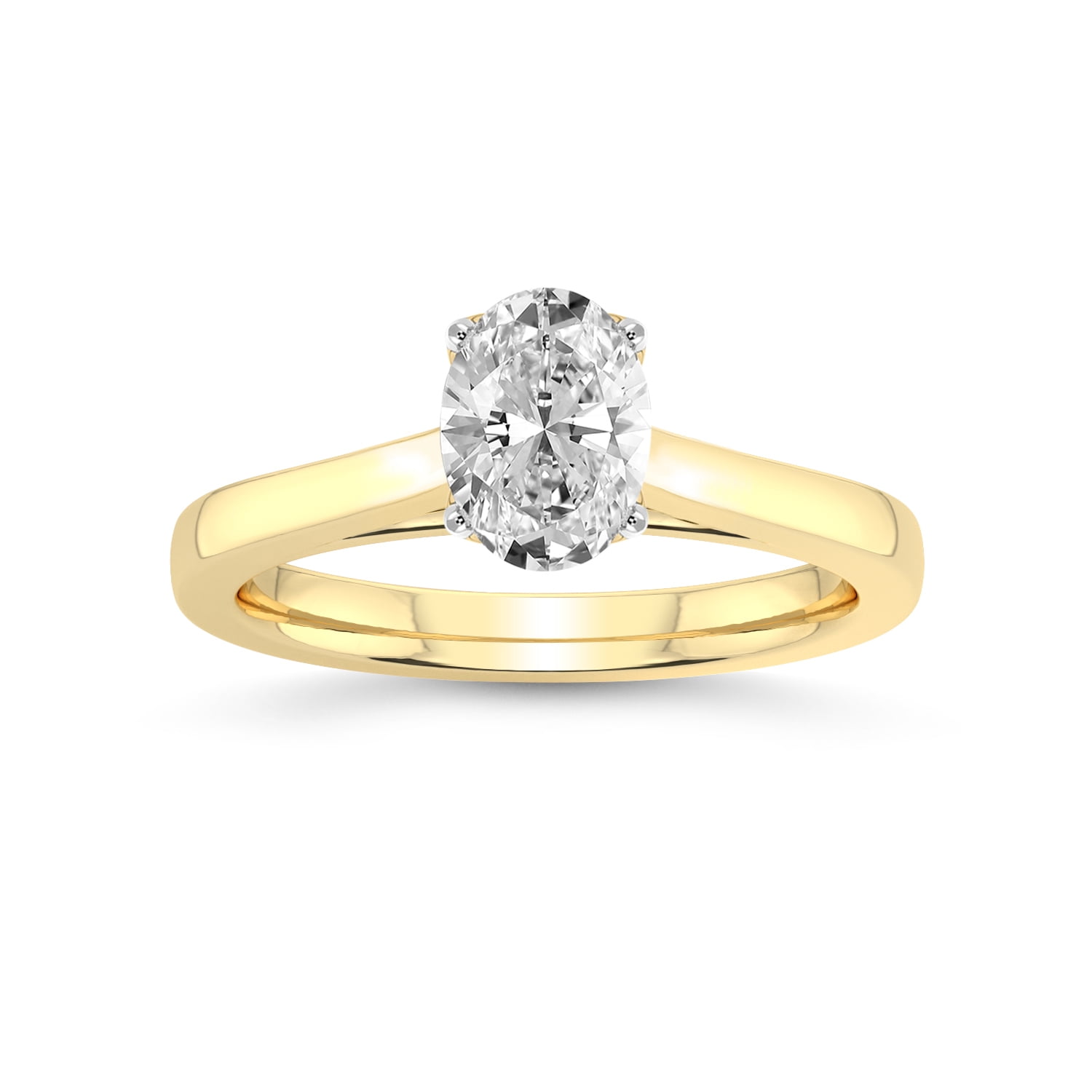 5 Carat IGI Certified Oval Shape Lab Grown Diamond Engagement Ring ...