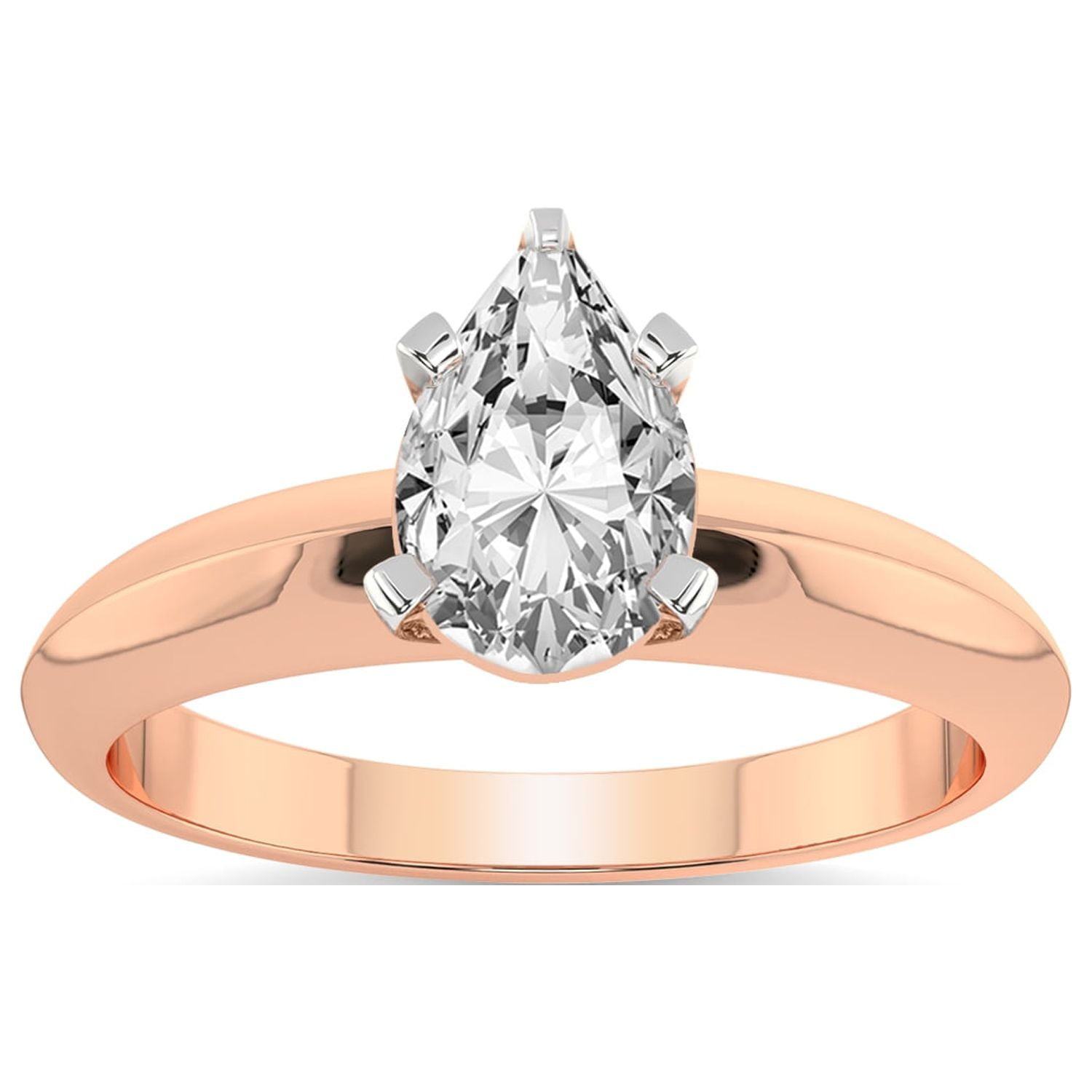 5 Carat IGI Certified Pear Shape Lab Grown Diamond Engagement Ring ...
