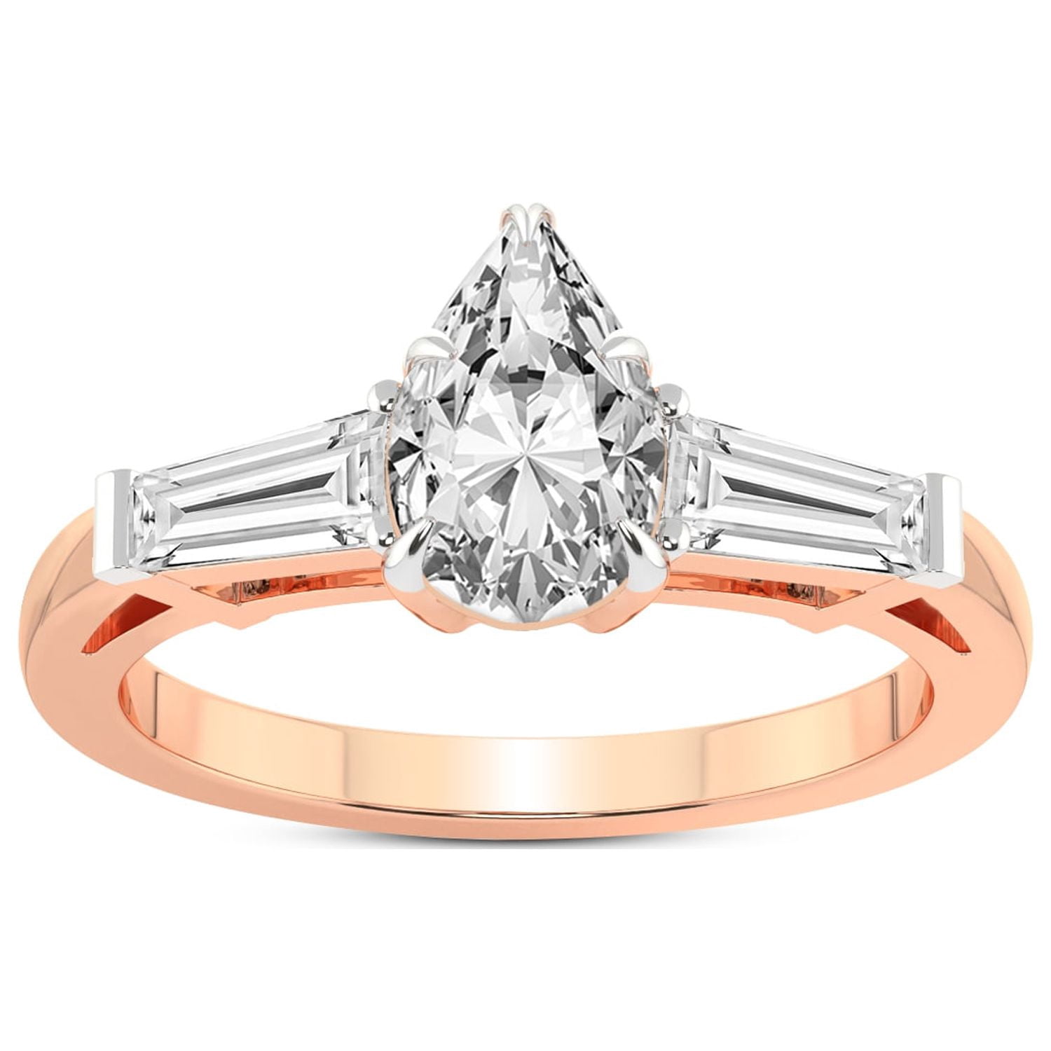 5 Carat IGI Certified Pear Shape Lab Grown Diamond Engagement Ring ...