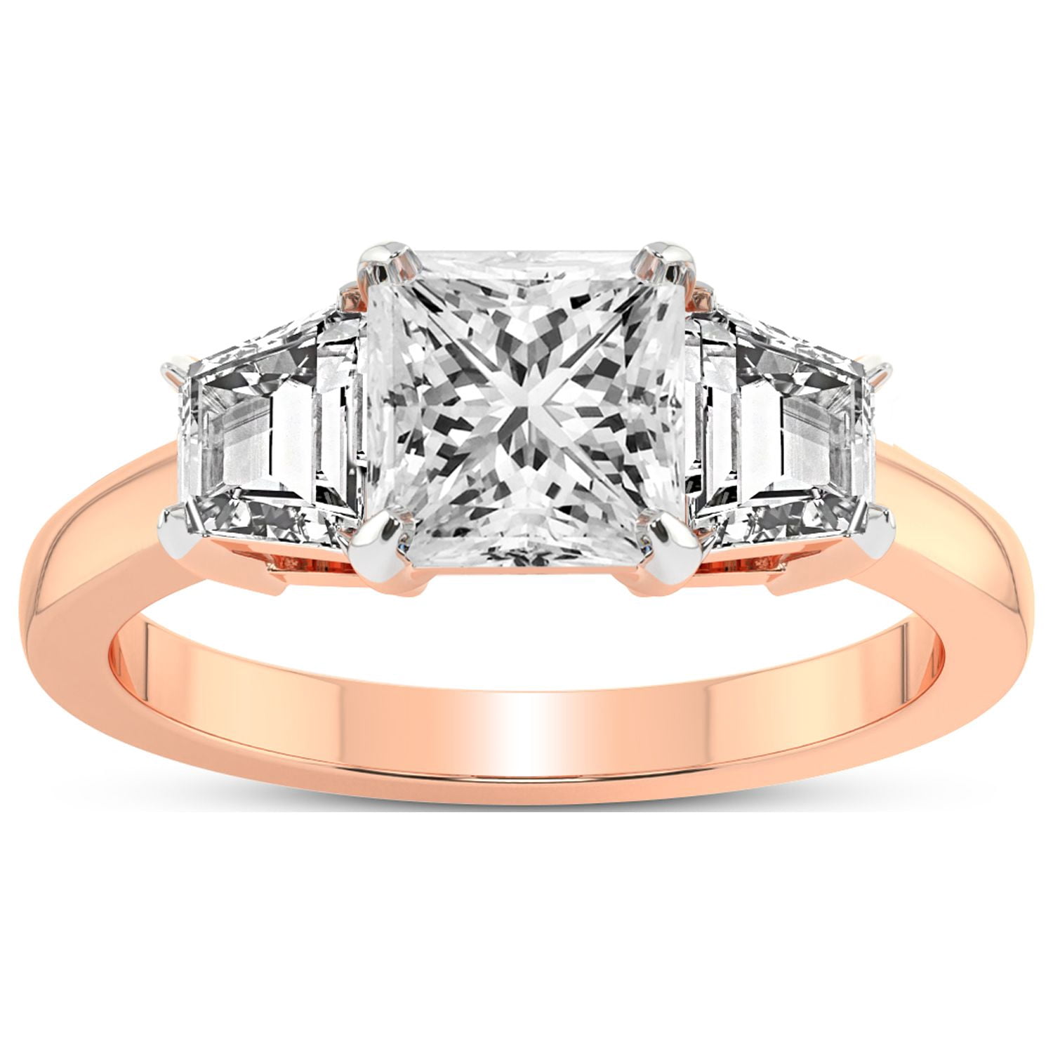 5 Carat IGI Certified Princess Shape Lab Grown Diamond Engagement Ring ...