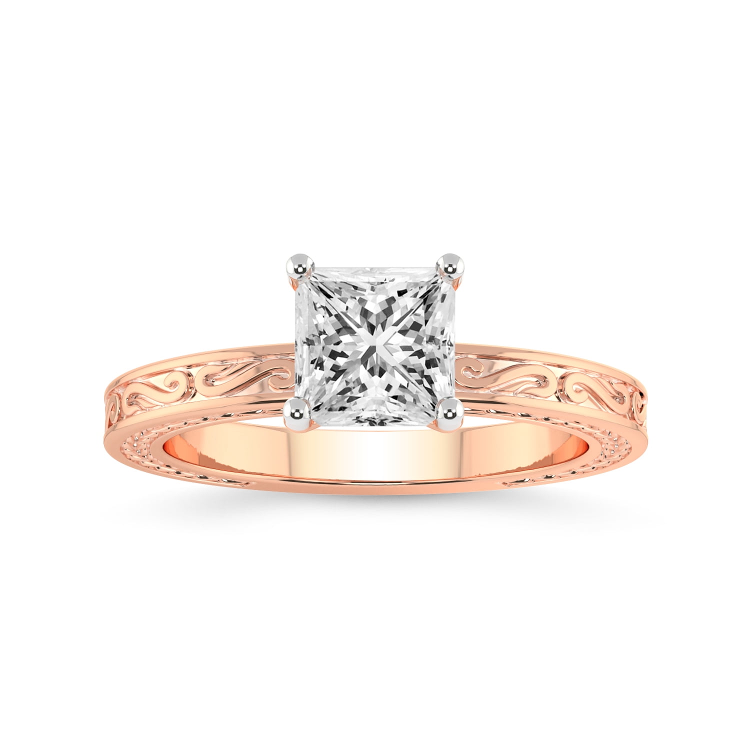 5 Carat IGI Certified Princess Shape Lab Grown Diamond Engagement Ring ...