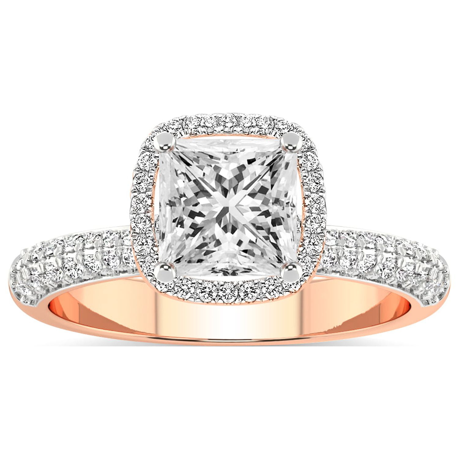 5 Carat IGI Certified Princess Shape Lab Grown Diamond Engagement Ring ...