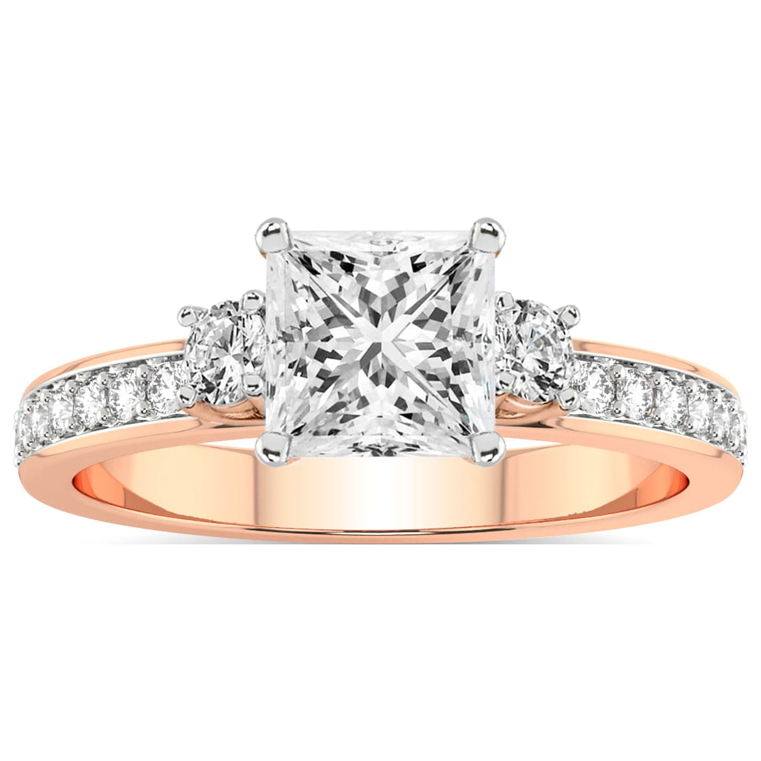 5 Carat IGI Certified Princess Shape Lab Grown Diamond Engagement Ring ...