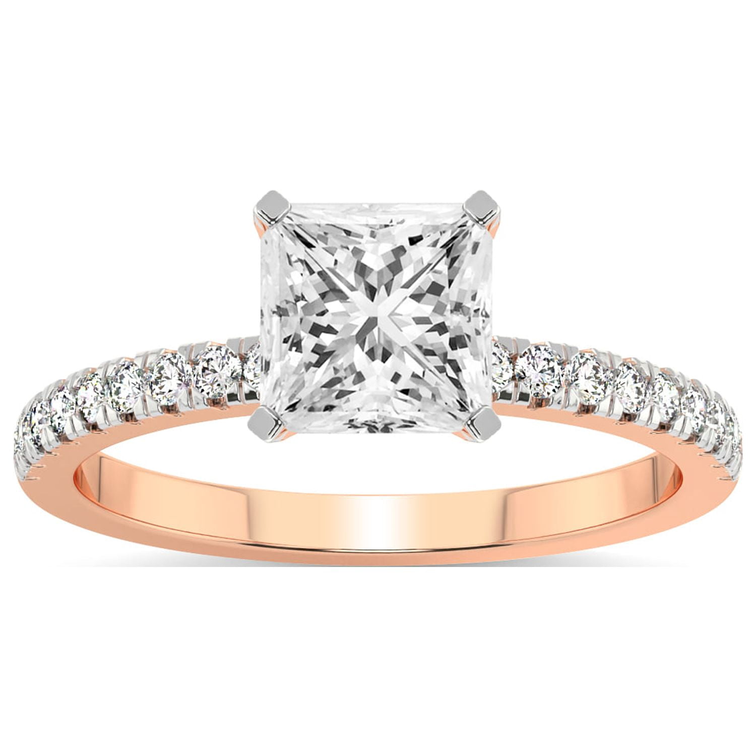 5 Carat IGI Certified Princess Shape Lab Grown Diamond Engagement Ring ...