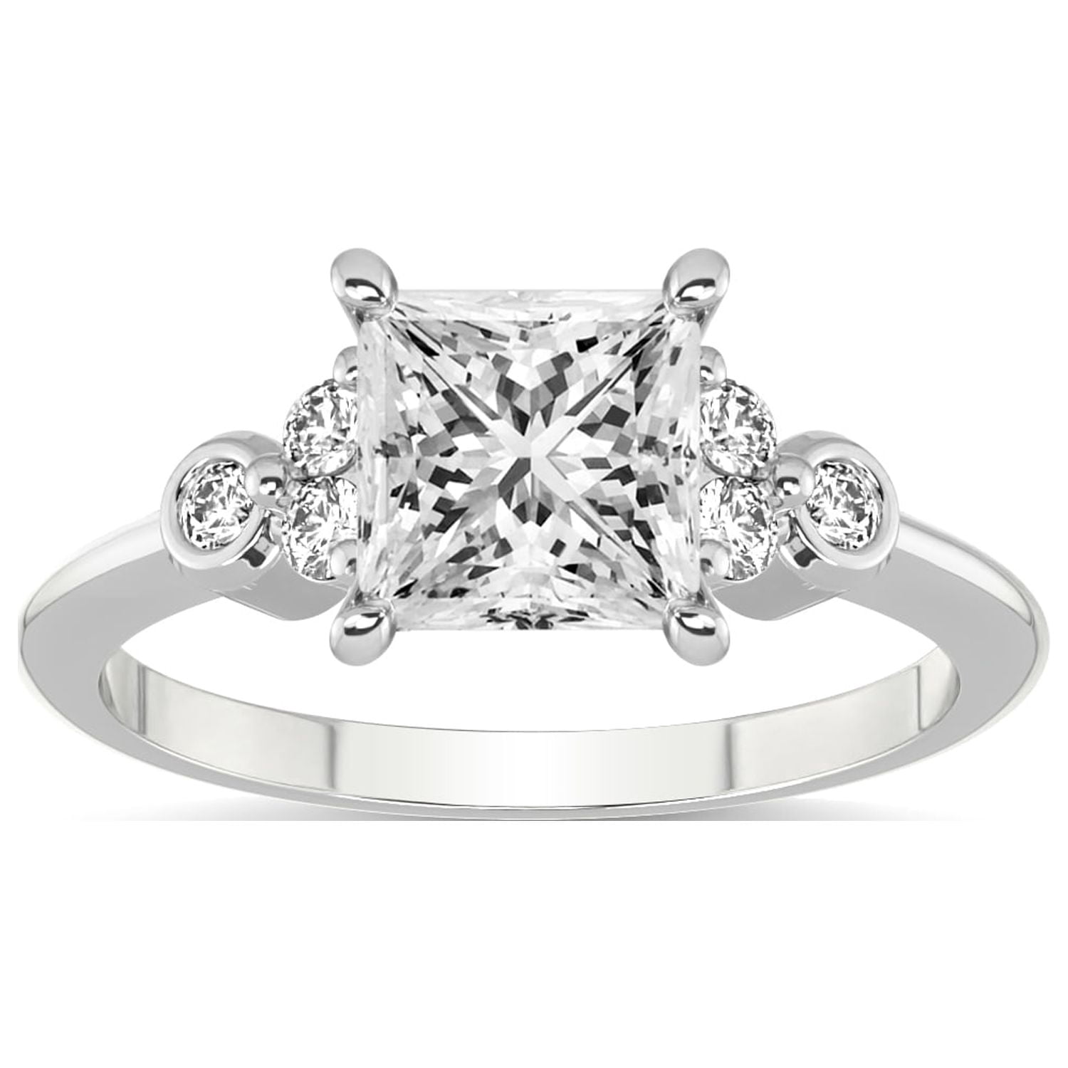 5 Carat IGI Certified Princess Shape Lab Grown Diamond Engagement Ring ...