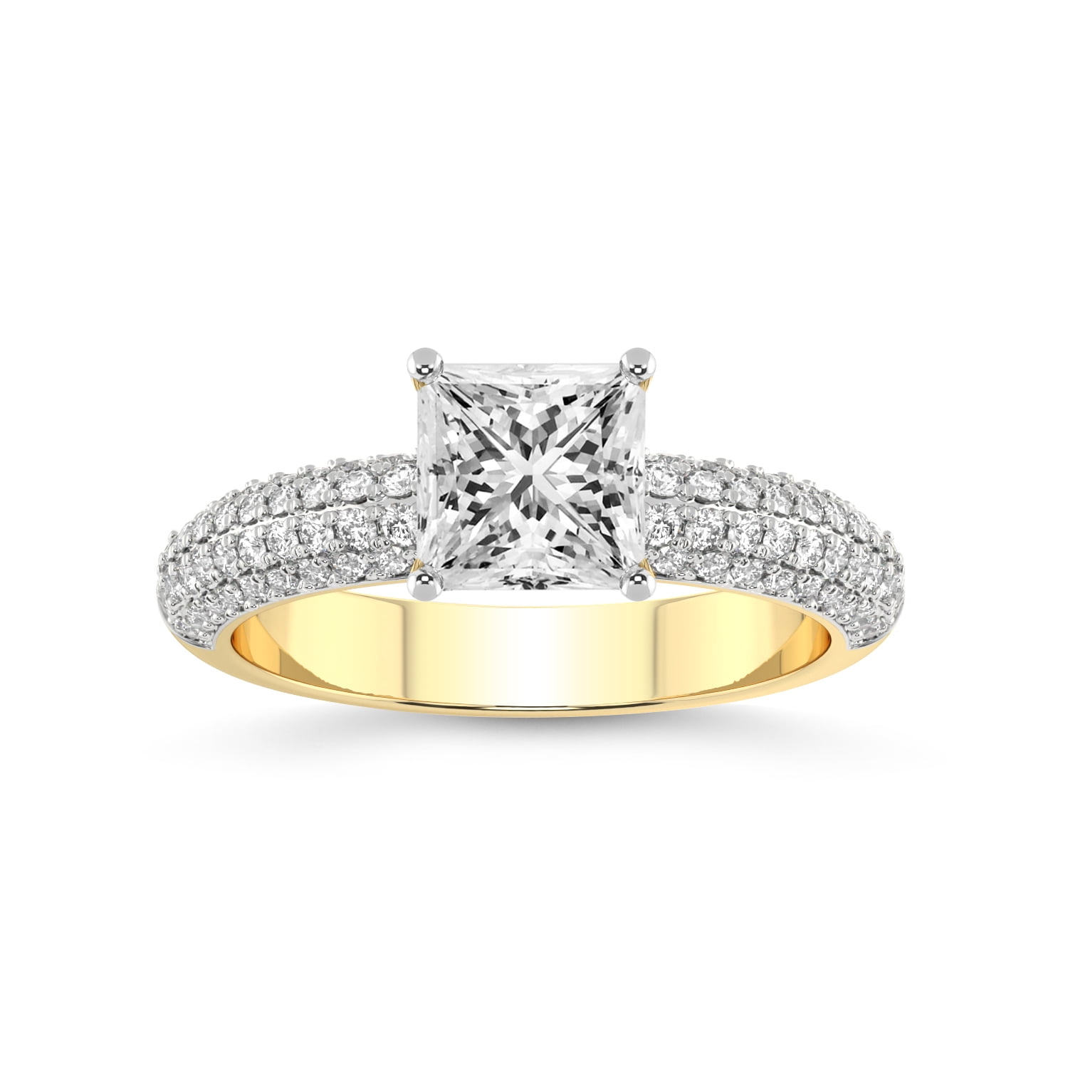 5 Carat IGI Certified Princess Shape Lab Grown Diamond Engagement Ring ...
