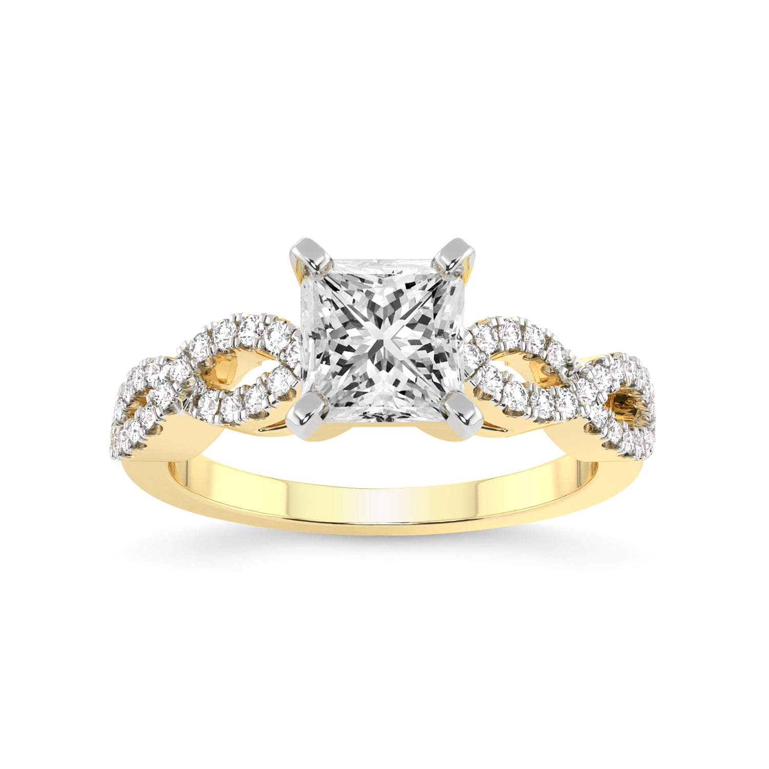 5 Carat IGI Certified Princess Shape Lab Grown Diamond Engagement Ring ...