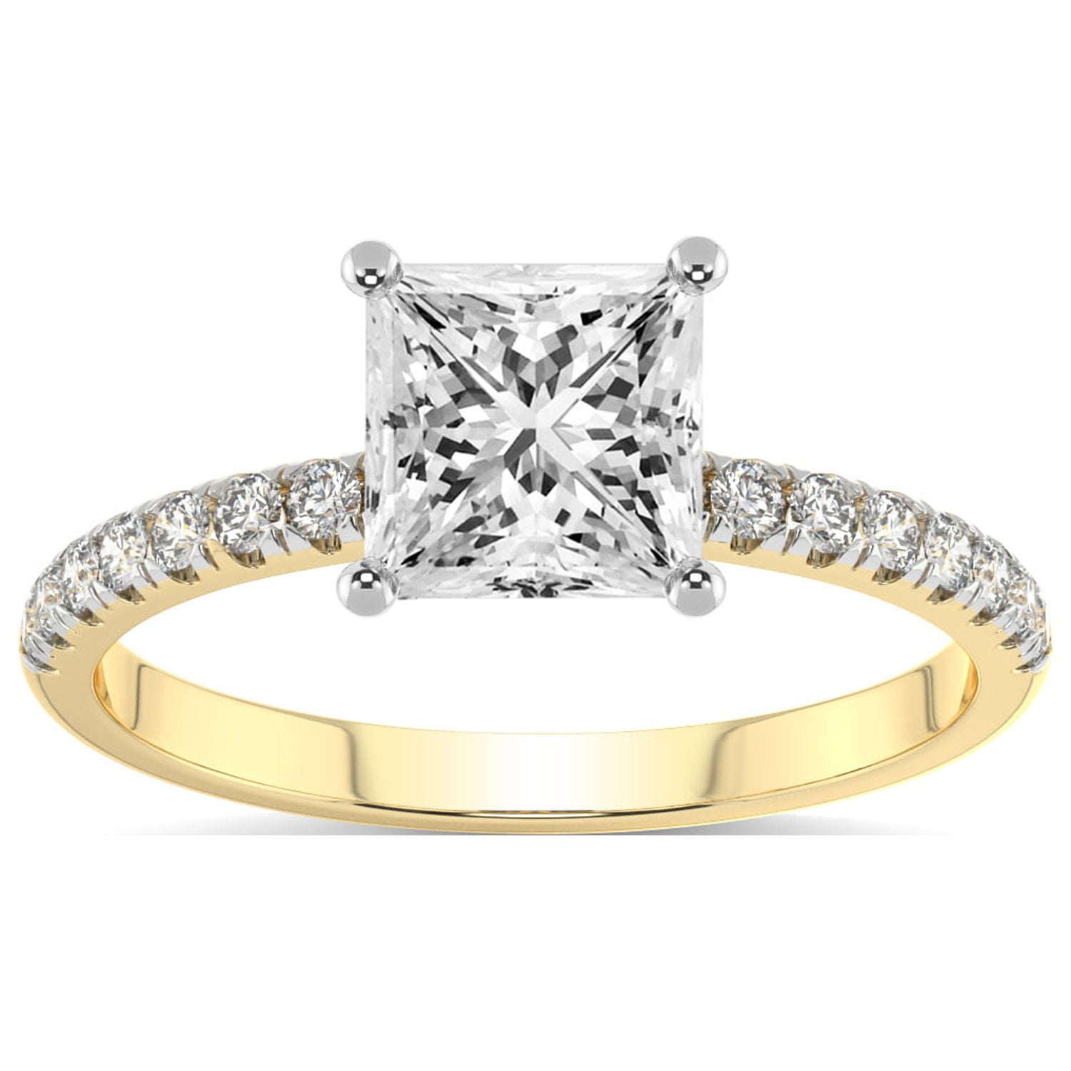 5 Carat IGI Certified Princess Shape Lab Grown Diamond Engagement Ring ...