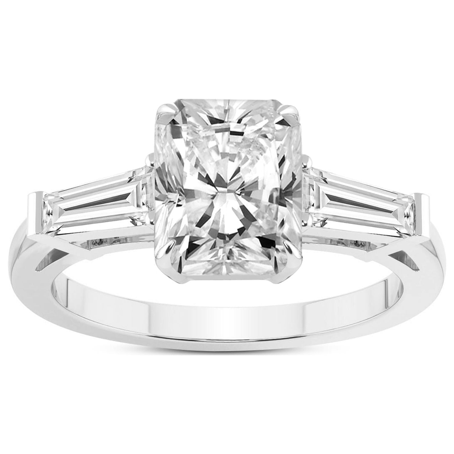 5 Carat IGI Certified Radiant Shape Lab Grown Diamond Engagement Ring ...