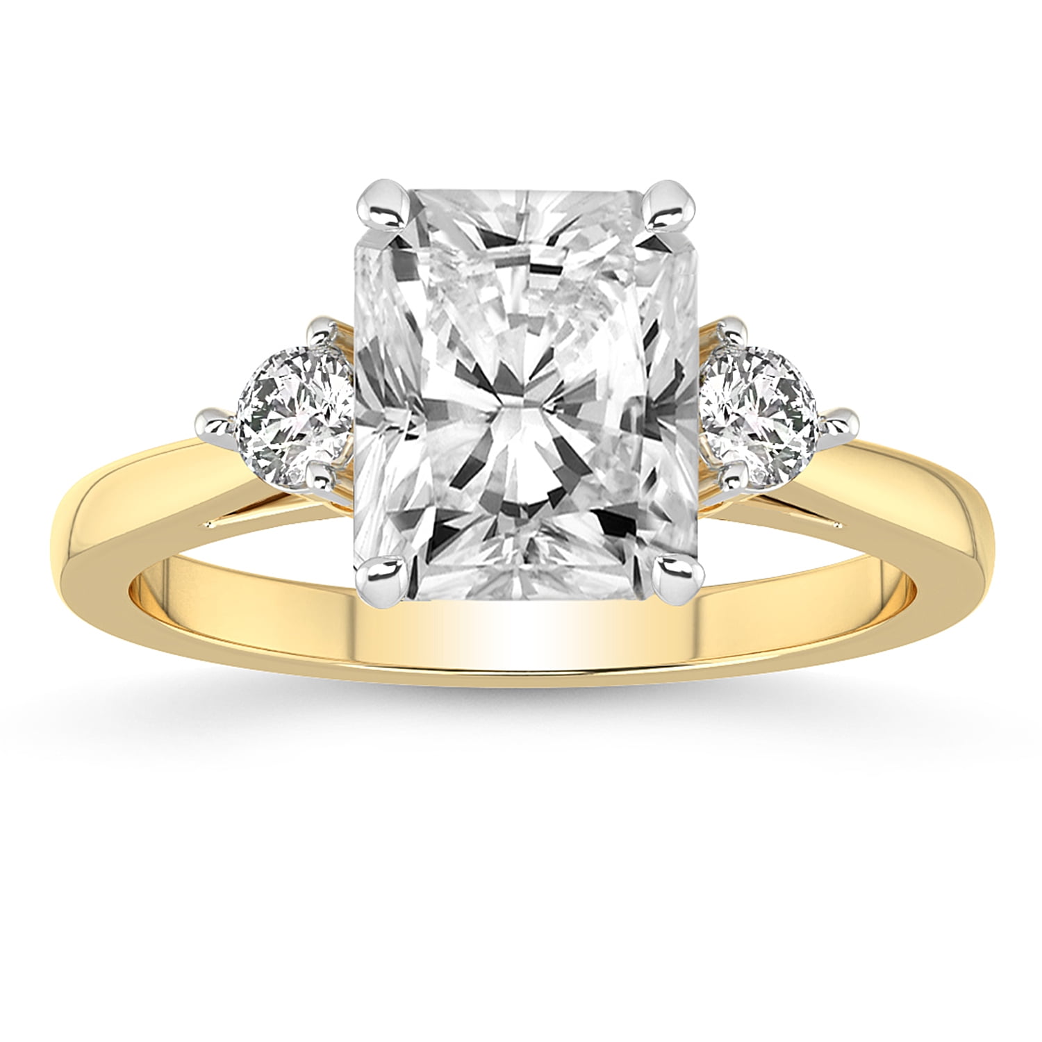 IGI Certified 5 Carat Radiant Shape Lab Grown Diamond Engagement Ring ...