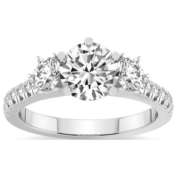 5 Carat IGI Certified Round Shape Lab Grown Diamond Engagement Ring ...