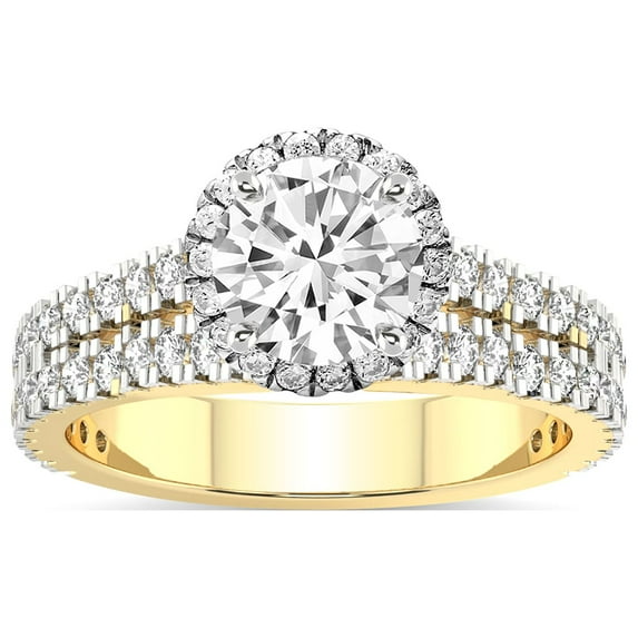 5 Carat IGI Certified Round Shape Lab Grown Diamond Engagement Ring ...