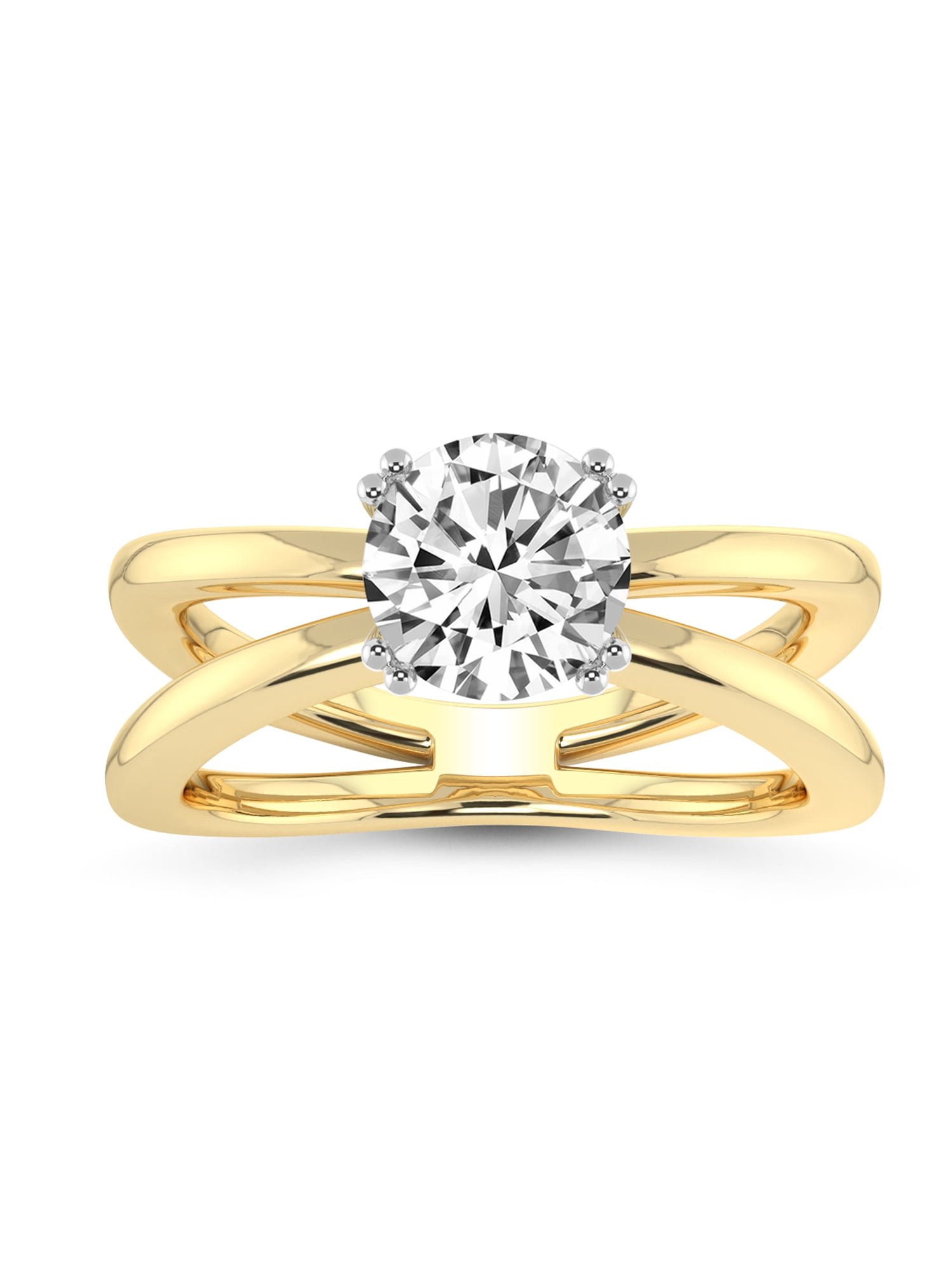 IGI Certified 5 Carat Round Shape Lab Grown Diamond Engagement Ring ...