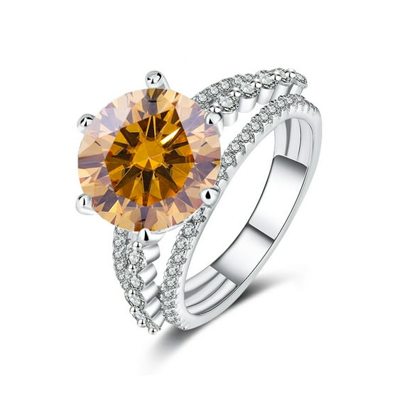 5 Carat Moissanite Rings for Women D-Color Clarity Moissanite Wedding ...
