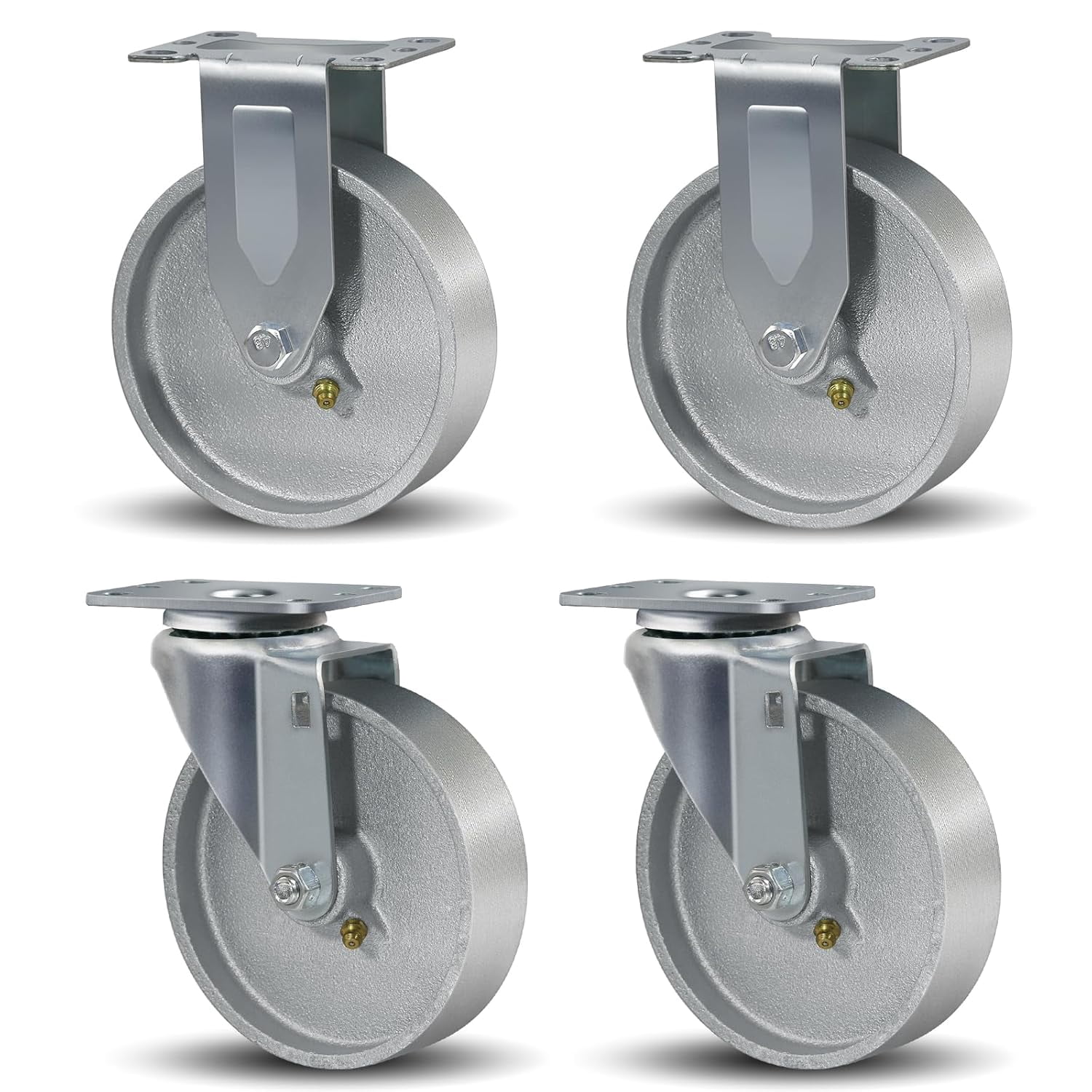 5" Caster Wheels Heavy Duty 2000 lbs，Swivel Casters Set of 4 ...