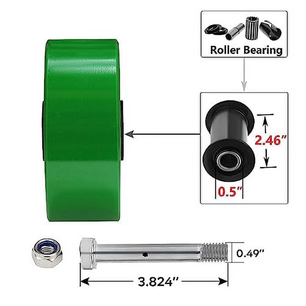 5" Caster Wheels Heavy Duty, Industrial Caster Wheels, Polyurethane on ...