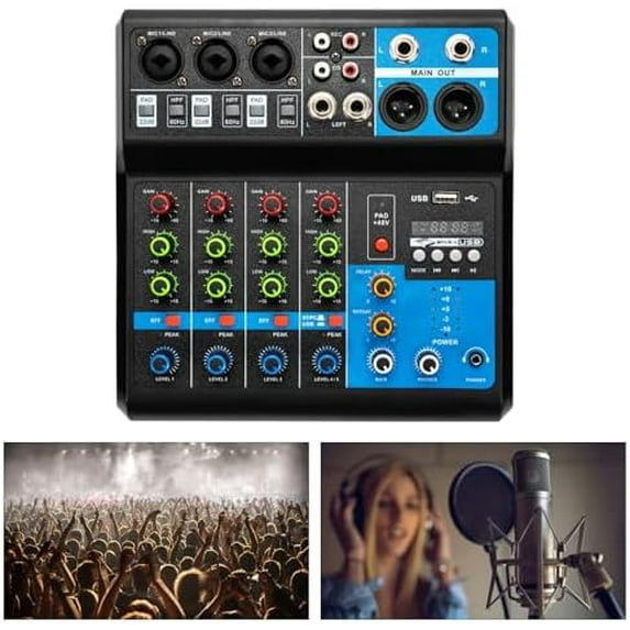 5 Channel Mixing Console, Professional Audio Mixer, Audio Mixer Sound ...