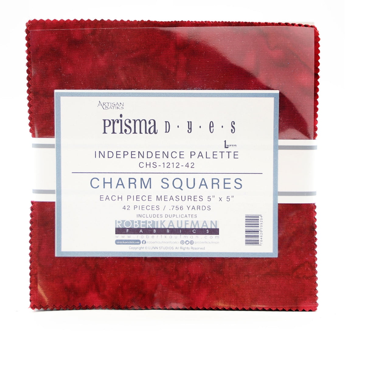 5" Charm Pack - Artisan Batiks Prisma Dyes Independence Palette by Lunn ...