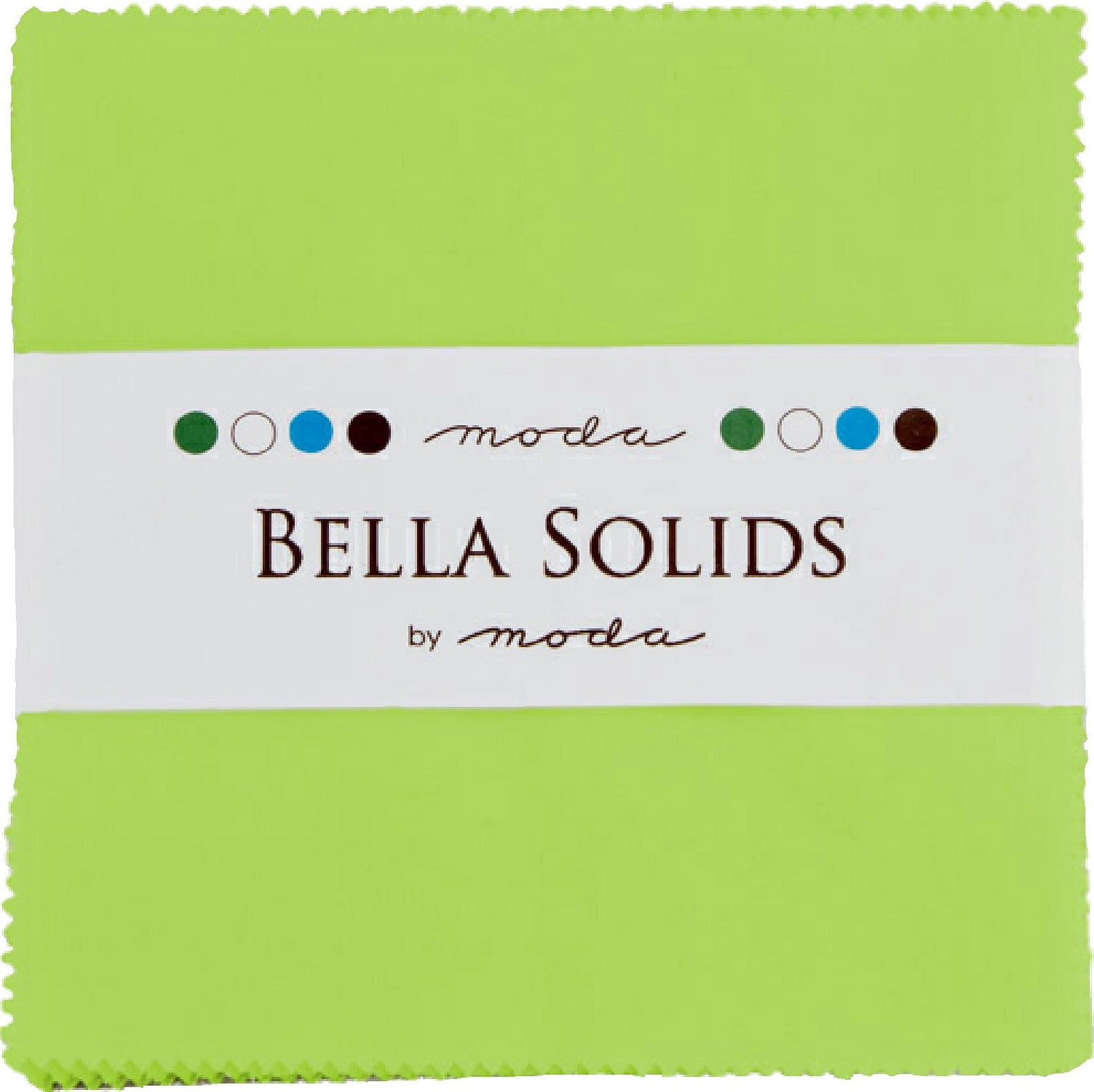 5" Charm Pack - Bella Solids Lime Moda Squares Fabric Bundle Quilter's ...