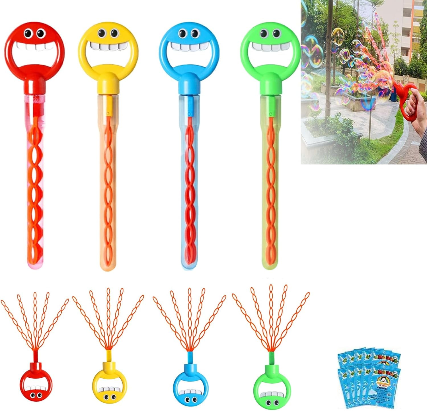 5 Claw Bubble Wand, 5 Claw Smiley Bubble Stick with 32-Hole, Bubble ...