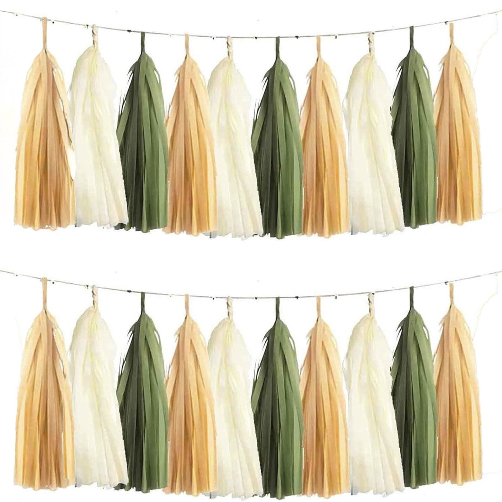 5 Color Paper Tassel Garland Banner - 32x24cm Party Streamer Decor for ...