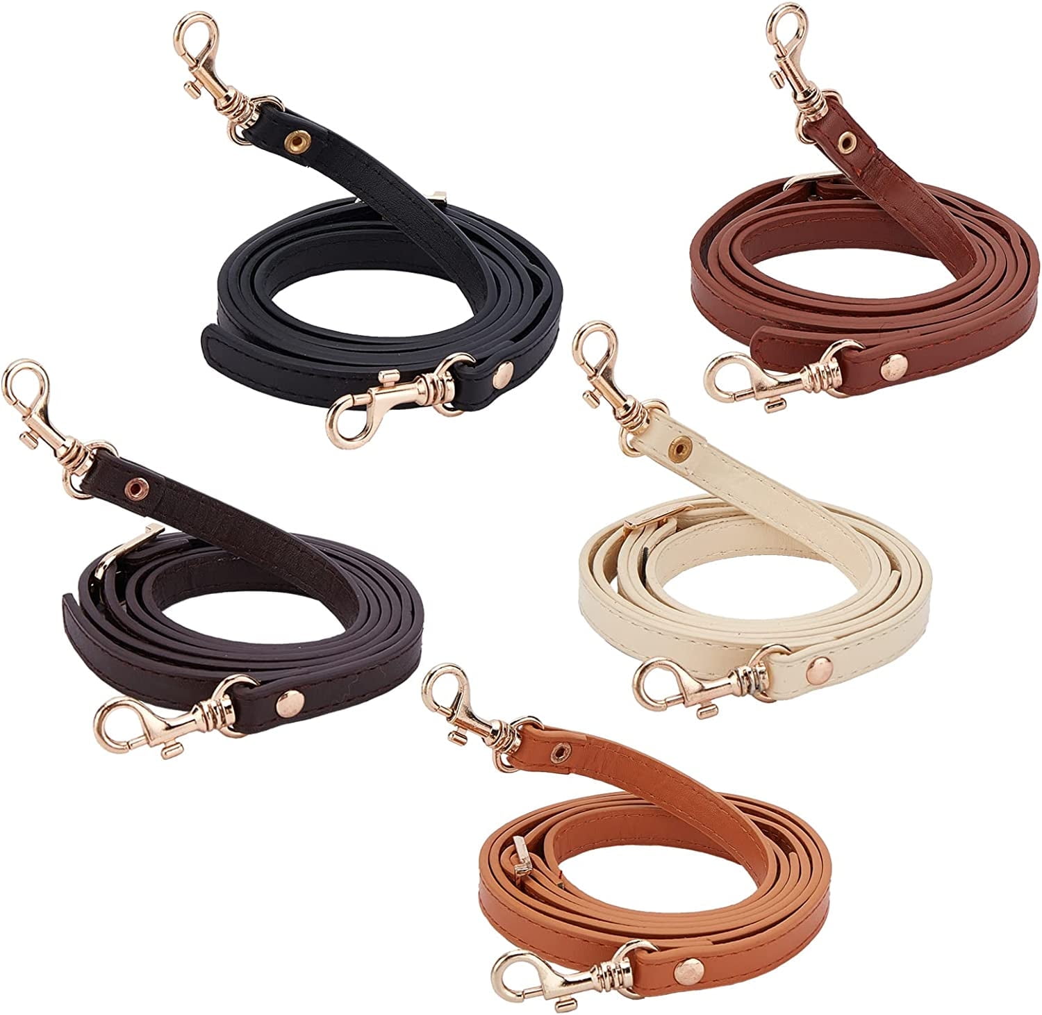 5 Colors 50 Inch Adjustable Leather Replacement Strap Handles Purses ...