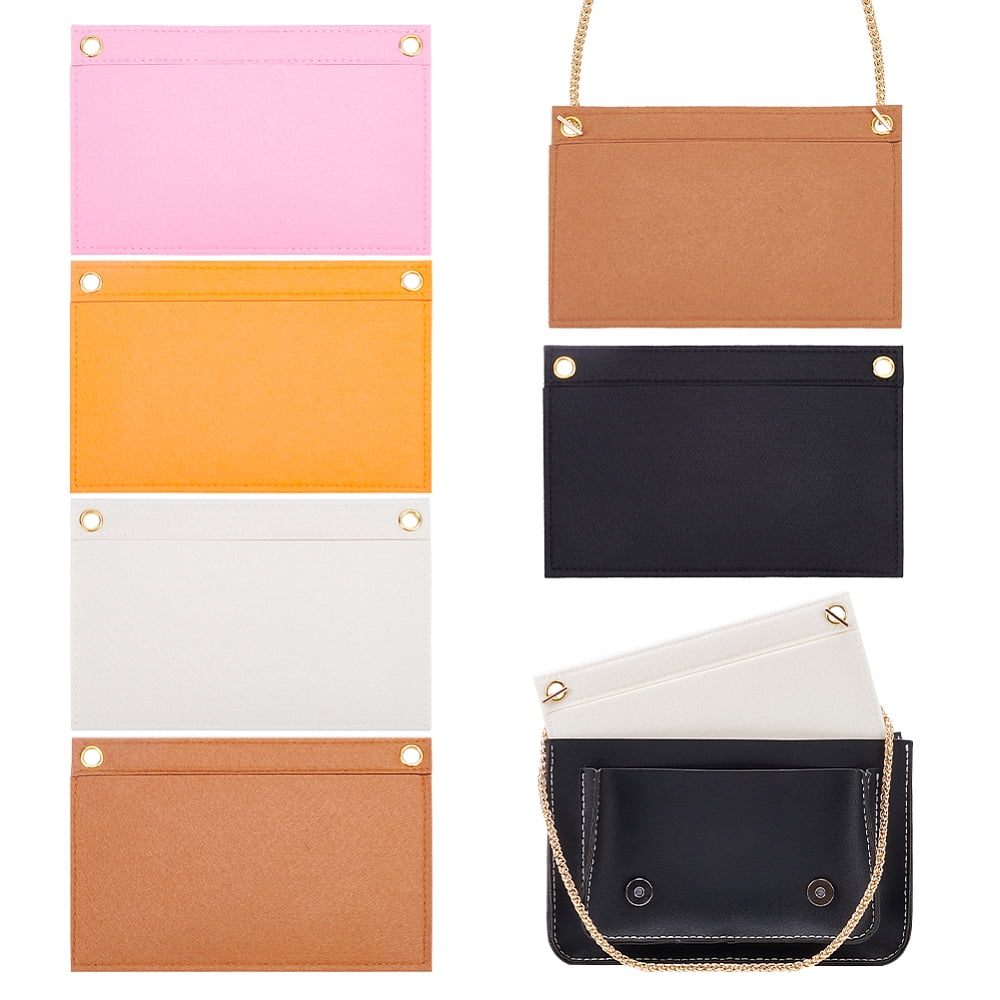 5 Colors Felt Organizer Insert Conversion Kit with Gold Chain for Purse ...