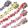5 Colors Flower Trim Ribbon 5 Yards Floral DIY Lace Applique Sewing ...