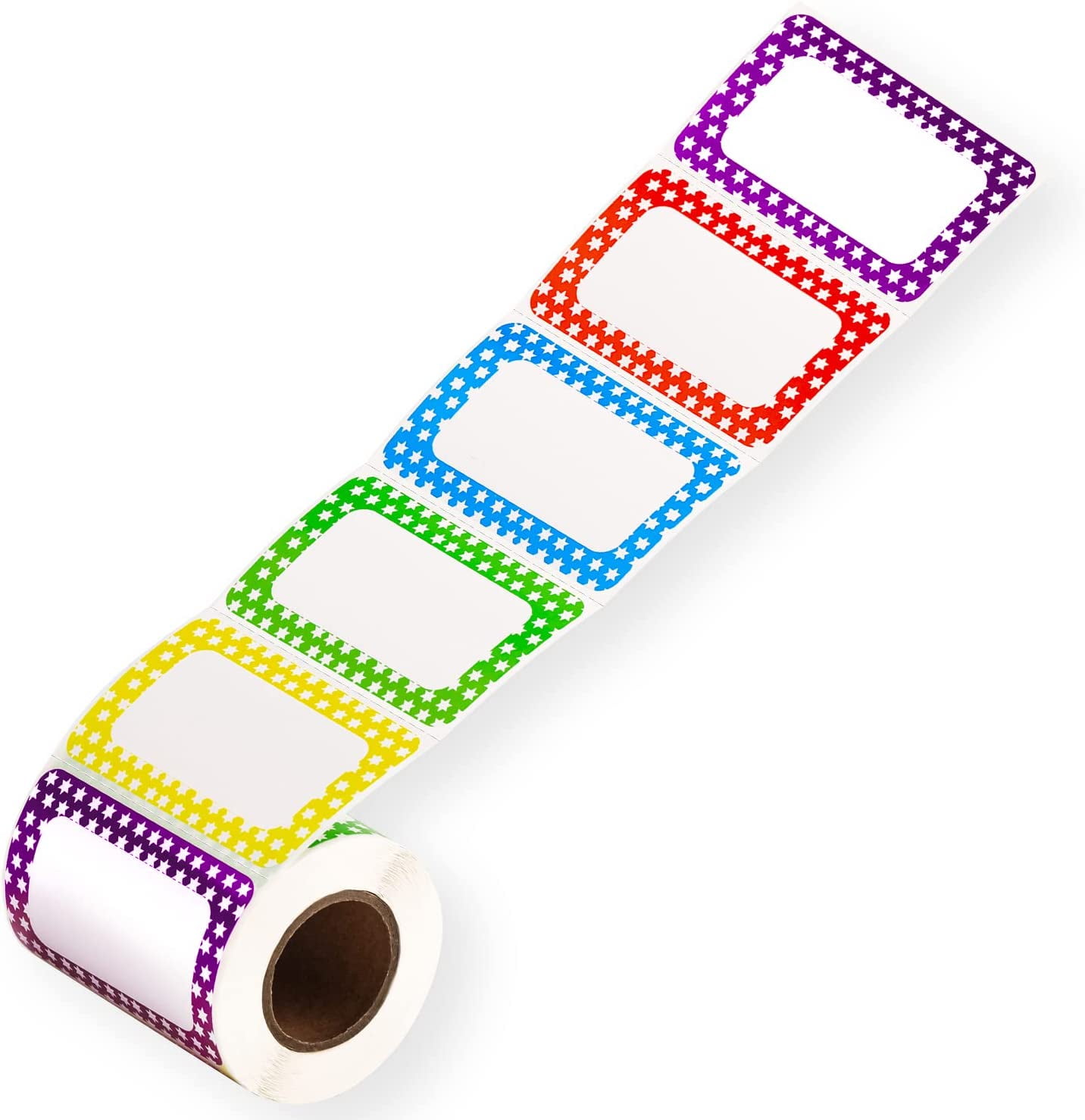 5 Colors Name Tags Stickers 400 Labels Star Style for Office, Meeting ...