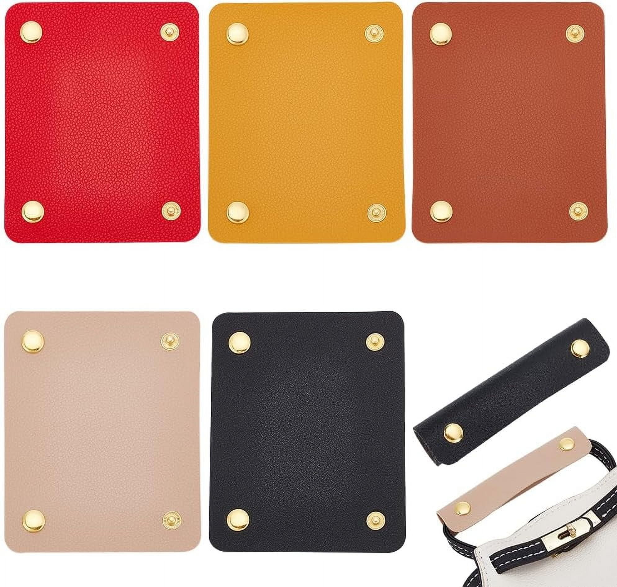 5 Colors PU Leather Handbag Handle Wrap Cover Tote Bag Handle Protector ...