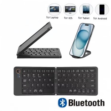 Macally Small Bluetooth Keyboard for Tablet and Phone - Multi Device ...