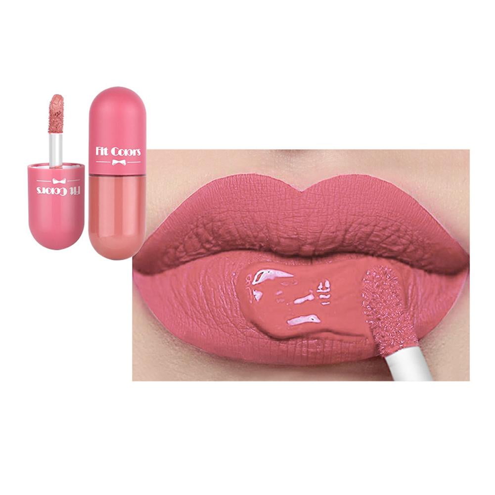 5 Colors Velvet Matte Lipstick Mini Capsule Lip Stick Long Lasting Non ...