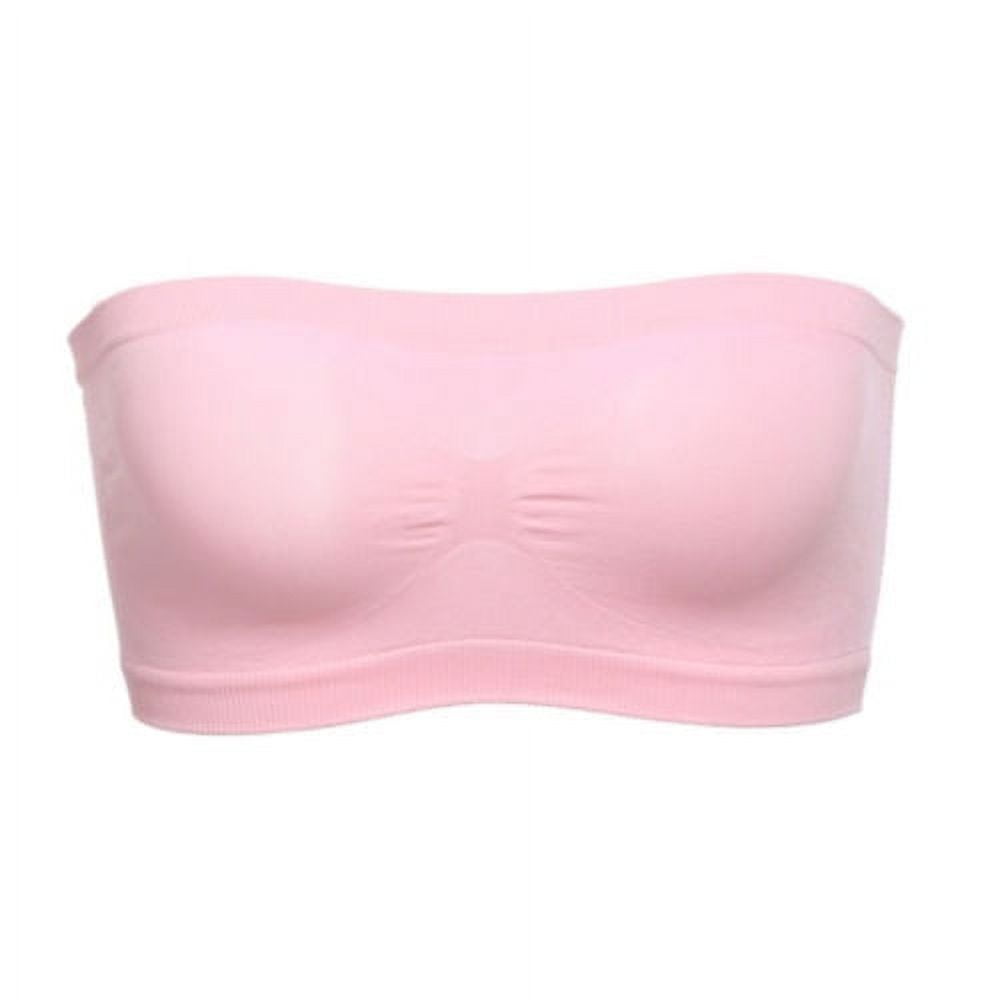 5 Colors Women Girl Sexy Seamless Strapless Tight Skinny Tube Top Strapless Bandeau Bra