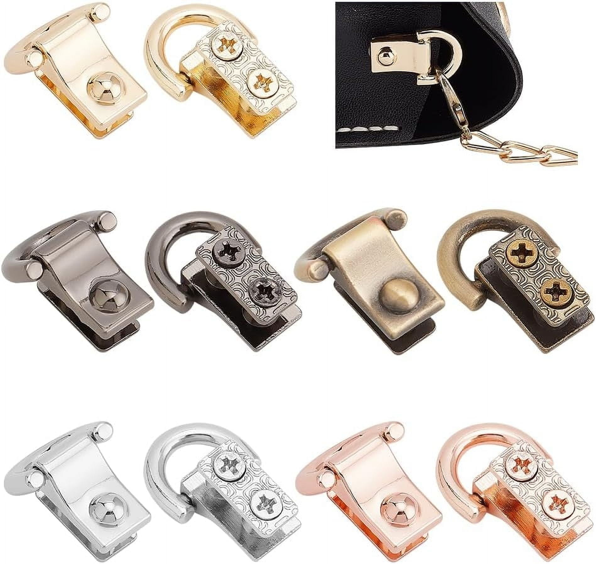 5 Colors Zinc Alloy Suspension Clasps for Purse 10pcs Bag Side Clip ...