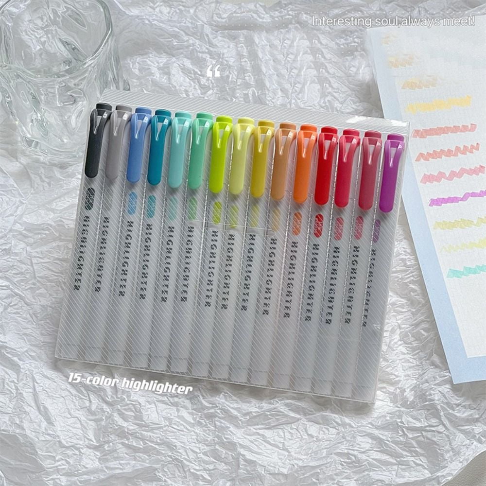 5 Colors/box Aesthetic Double Headed Student Stationery Drawing ...