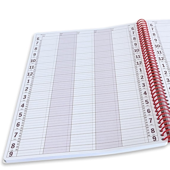 5 Column Appointment Book – Large 10" x 13.5" Undated 2025 Planner ...