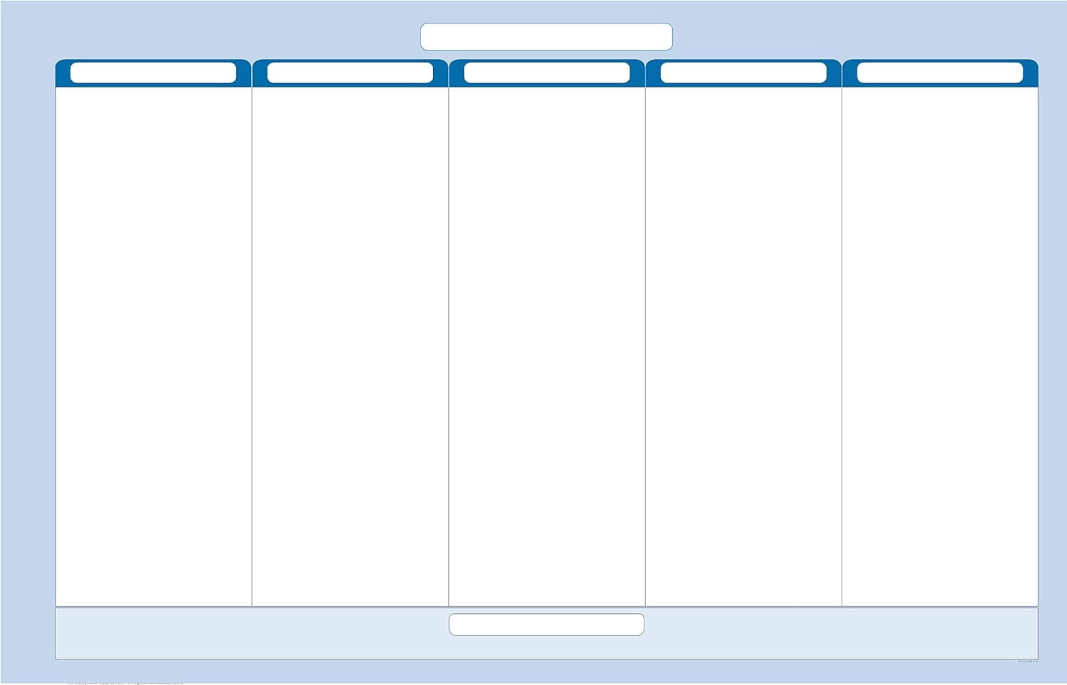 5-Column Dry-Erasable Wall Organizer - Best in its Class. Non-ghosting ...