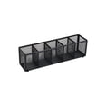 5 Compartment Metal Mesh Desk Organizer Multi-purpose Pen Storage Caddy ...