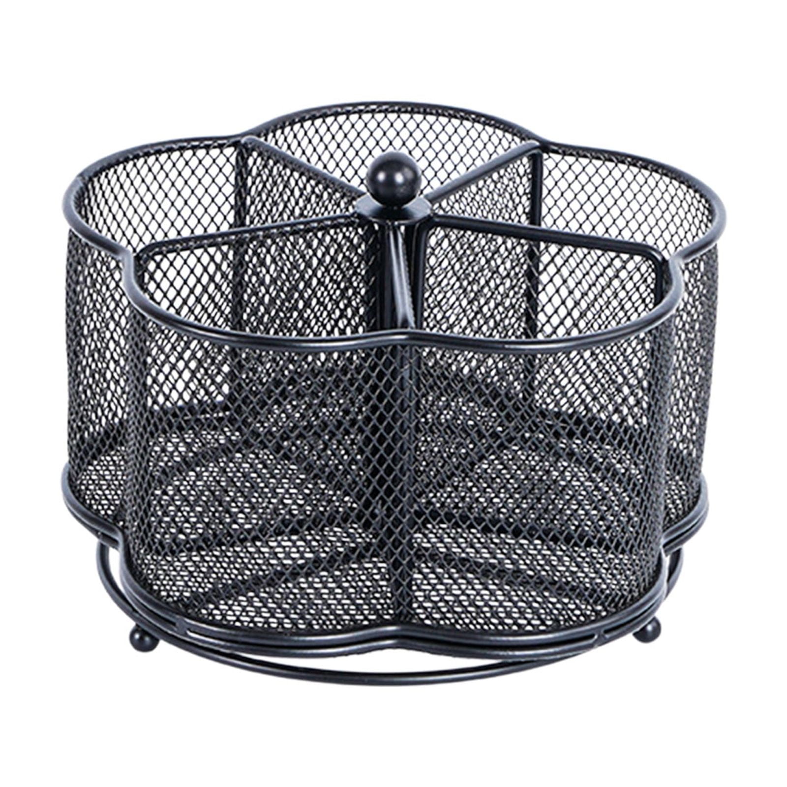 5-Compartment Metal Rotating Utensil Rack, Revolving Organizer, for ...