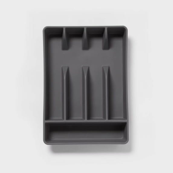 5 Compartment Plastic Plastic Drawer Organizer Gray - Walmart.com