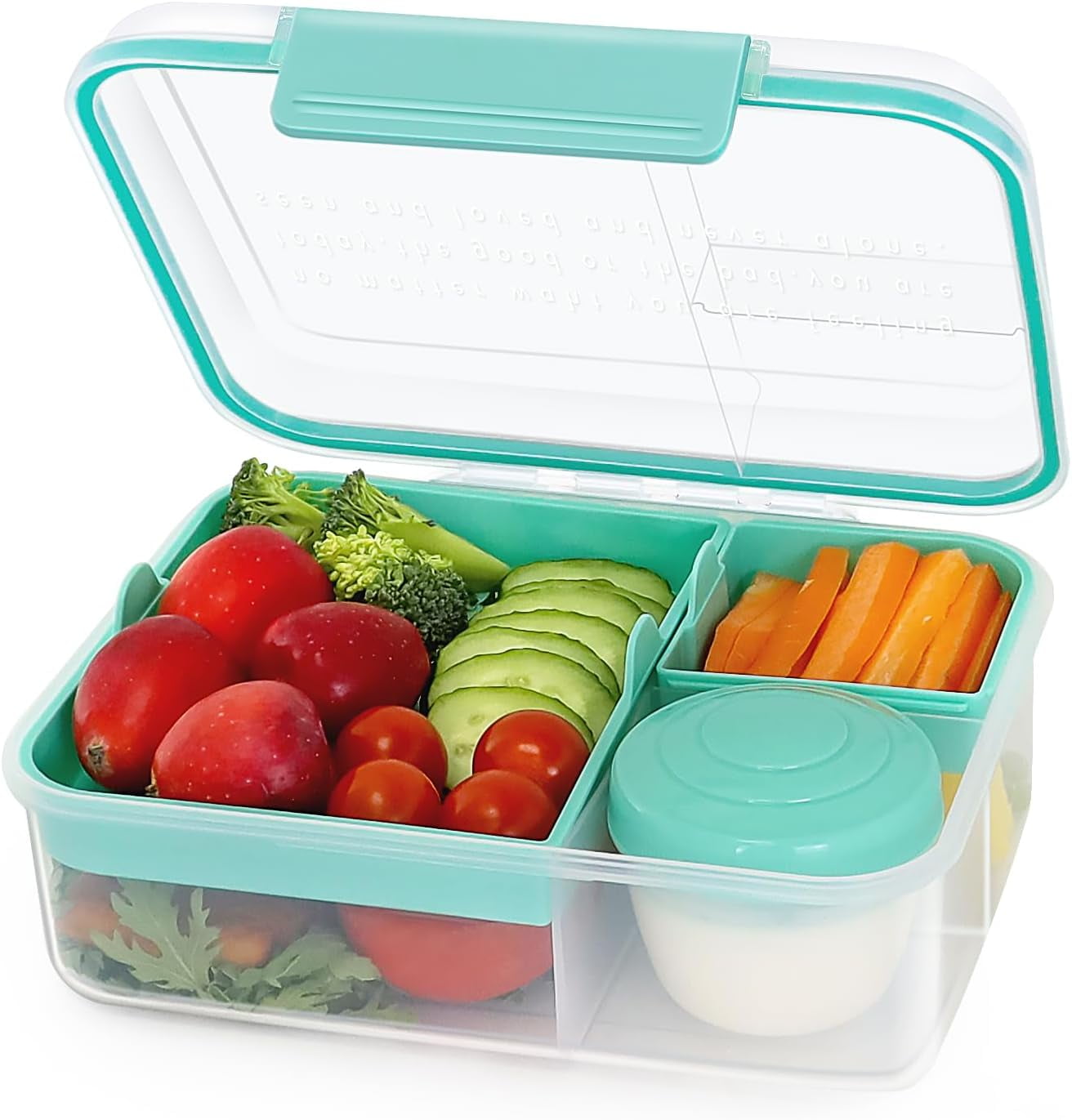 5 Compartments Bento Lunch Box Food Storage Stylish Design Reusable ...