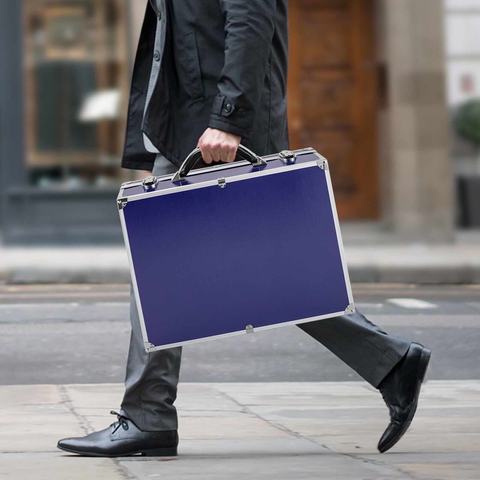 5 Compartments With 2 * Keys Blue Storage & Display Aluminum Alloy Blue ...