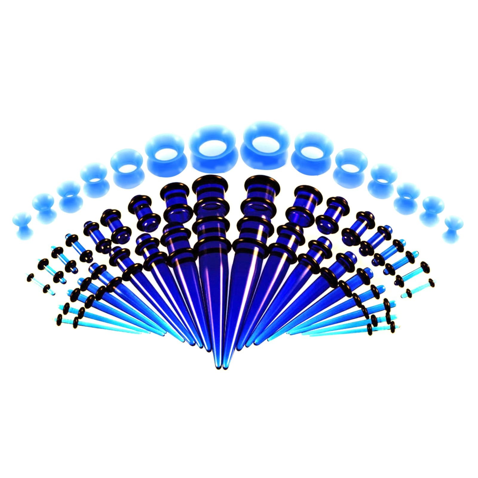 Under $5 Cone Ear Expander for Ear Holes, Blue, Vokbdy 50 Pieces Ear ...