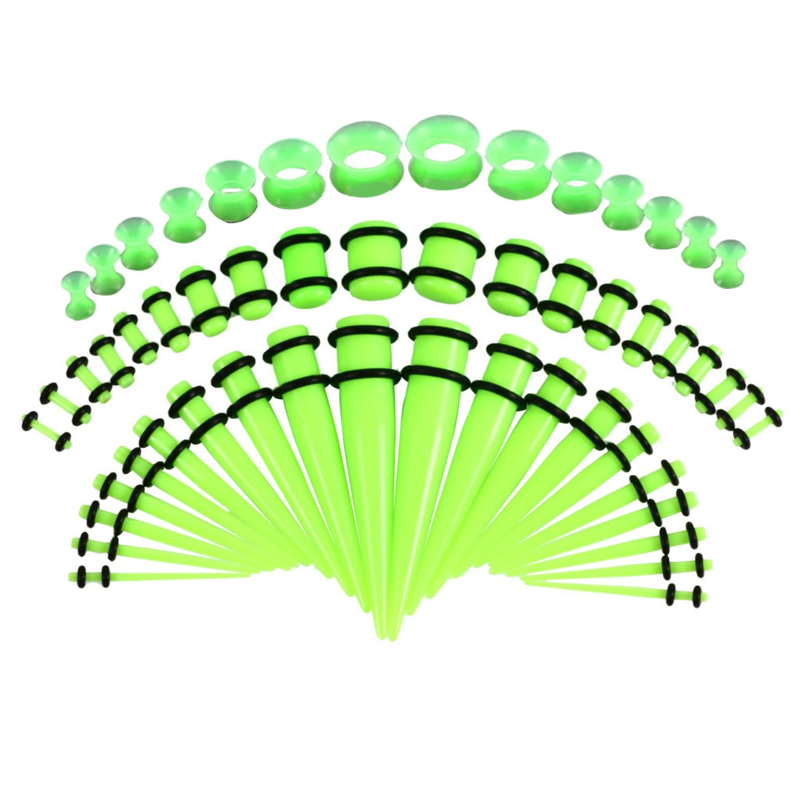 Under $5 Cone Ear Expander for Ear Holes, Green, Vokbdy 50 Pieces Ear ...